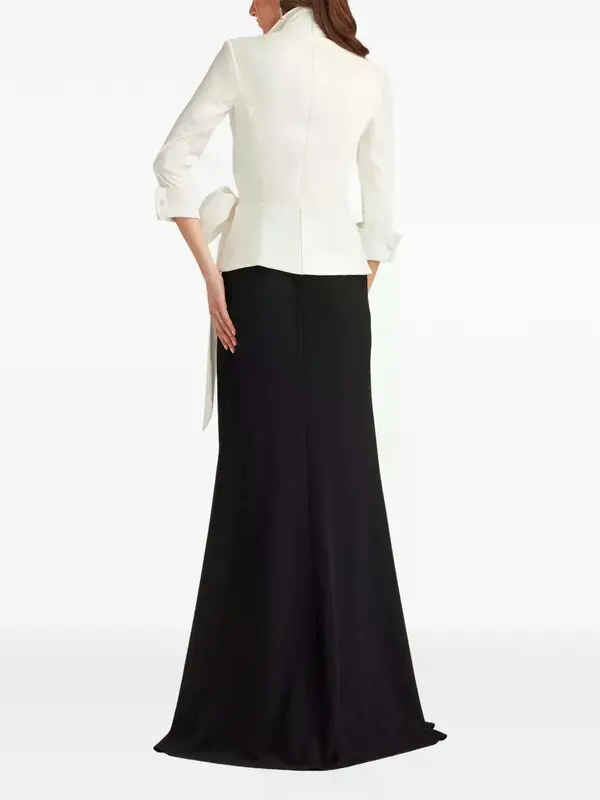 Tadashi Shoji Bow-detail Panelled Dress - Black