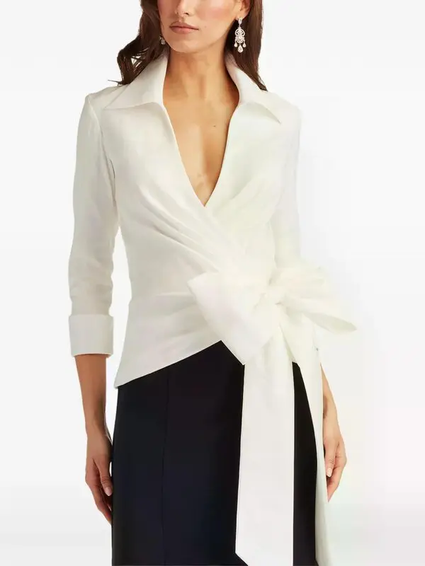 Tadashi Shoji Bow-detail Panelled Dress - Black