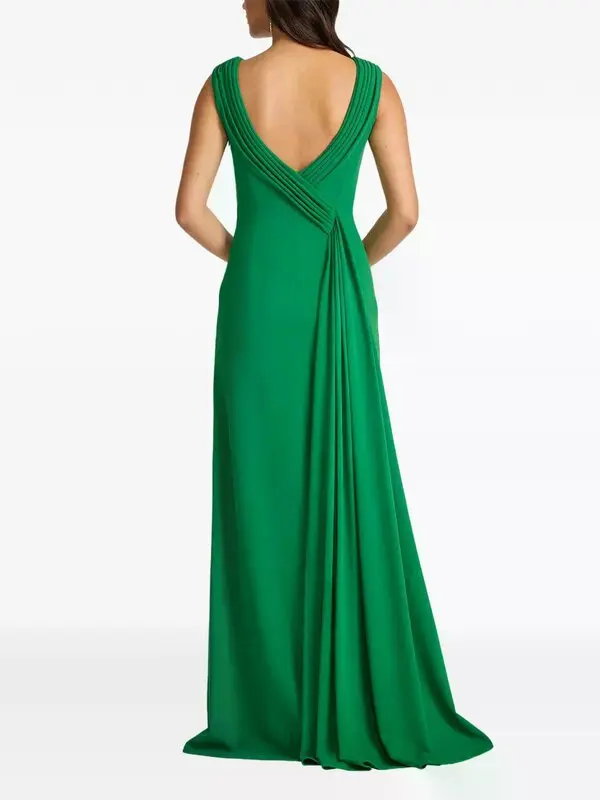 Tadashi Shoji Cowl-Neck Maxi Dress - Green | Editorialist