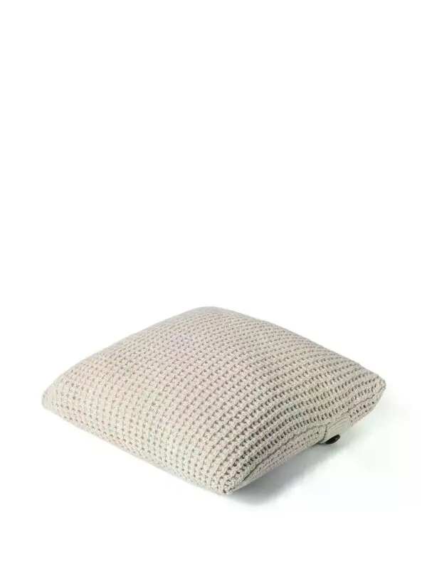 Brunello Cucinelli Buttoned Knit Cushion Pillow