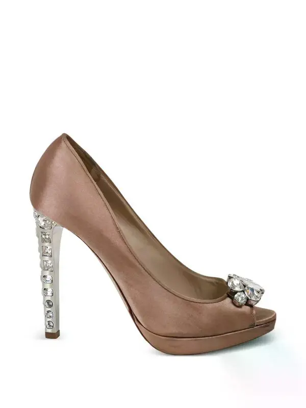 Miu Miu Crystal-embellished Platform Sandals