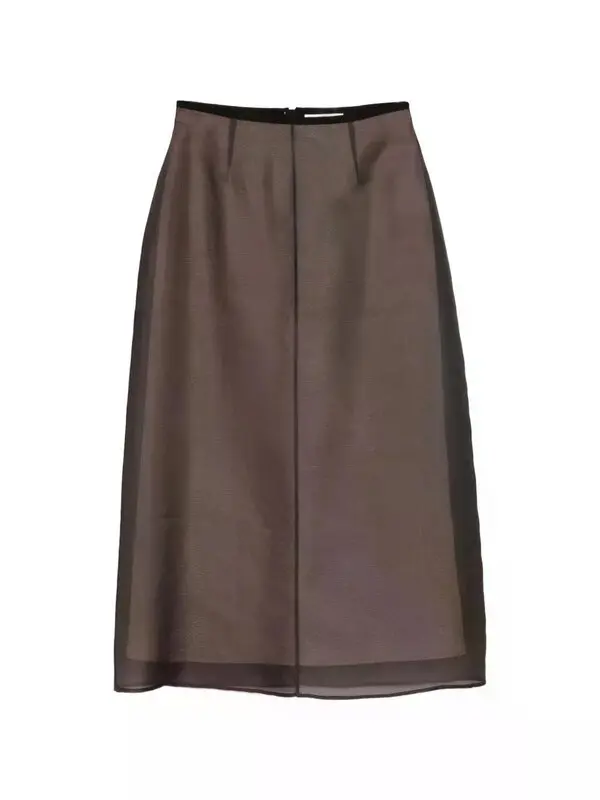 Agnona Sheer Midi Skirt