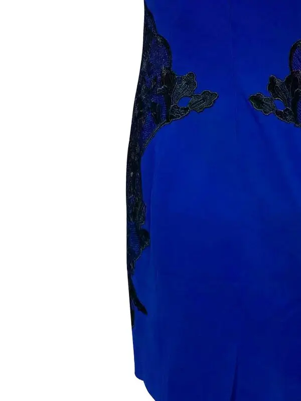 Diane Von Furstenberg Vintage Isabella Strapless Lace Dress In Blue |  Editorialist