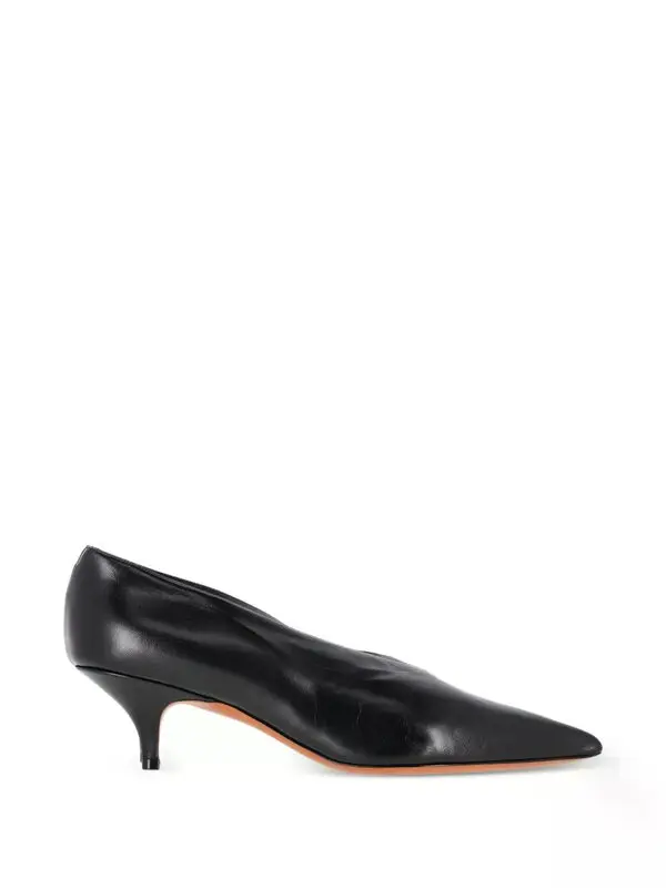 Celine V-neck Pointed Toe Pumps