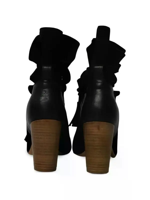 Ba&sh Block Heel Tassel Ankle Boots