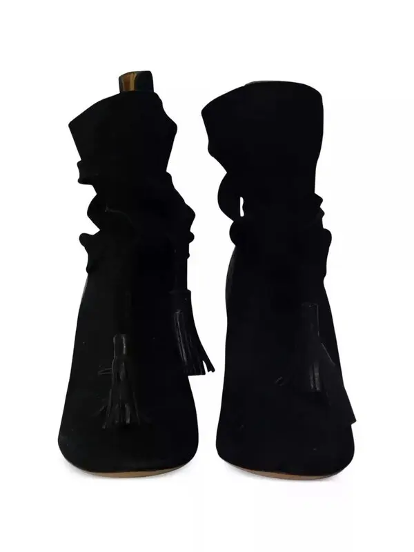 Ba&sh Block Heel Tassel Ankle Boots