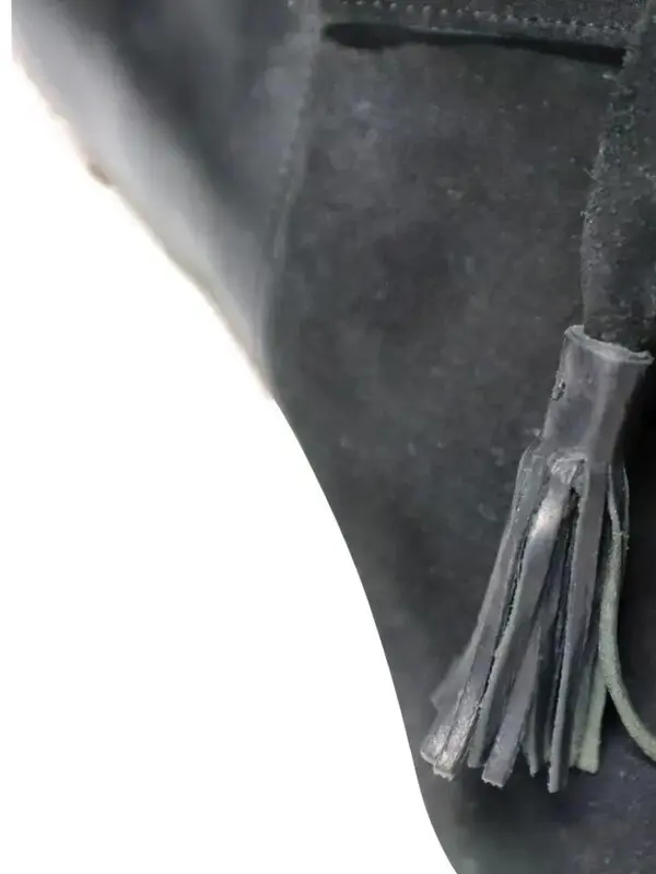 Ba&sh Block Heel Tassel Ankle Boots