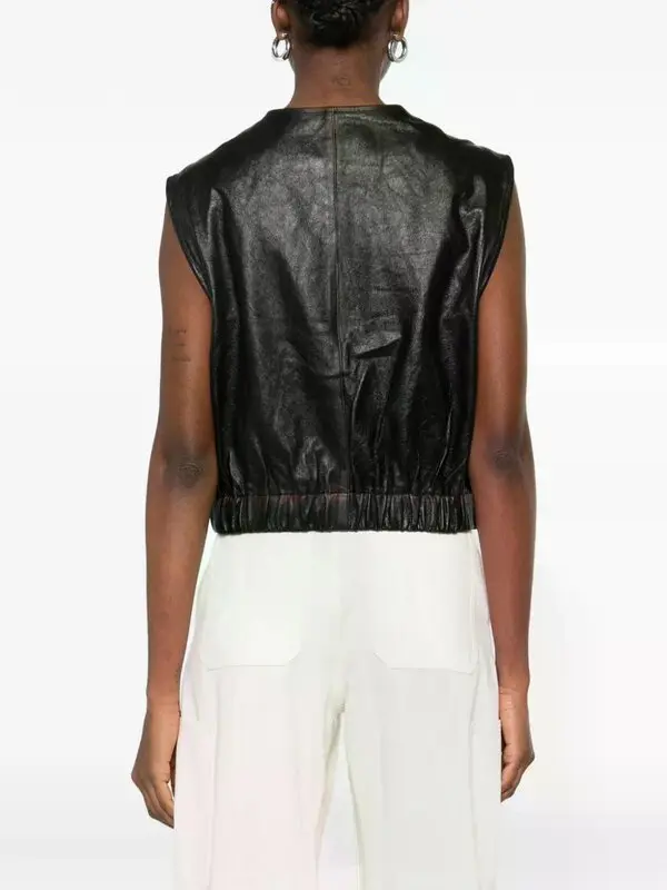 GIORGIO BRATO Sleeveless Zip Jacket
