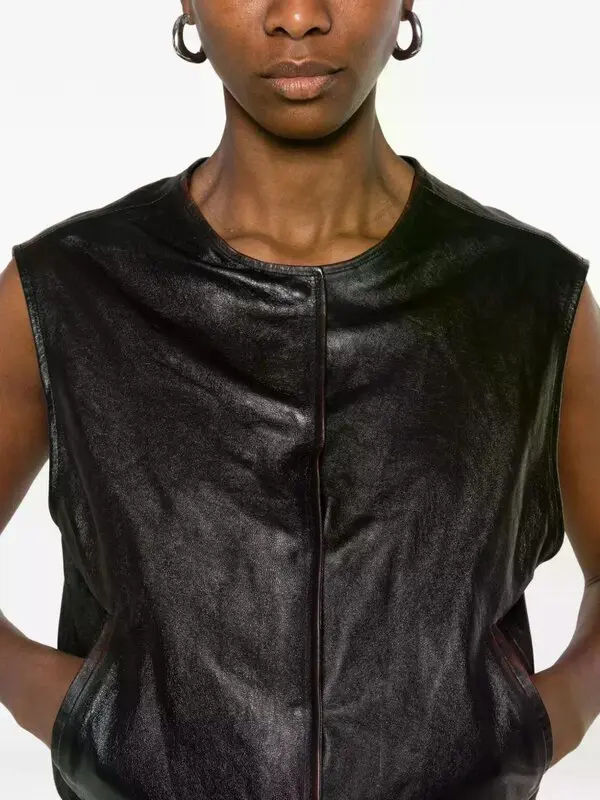GIORGIO BRATO Sleeveless Zip Jacket