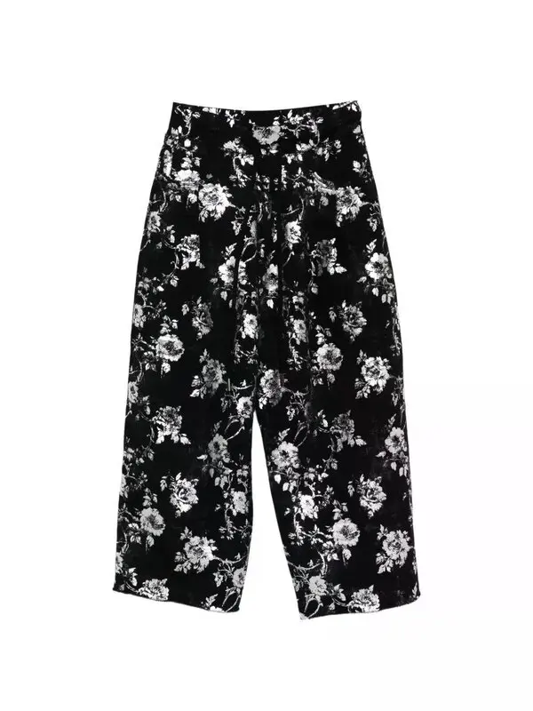 R13 Floral Print Cropped Trousers
