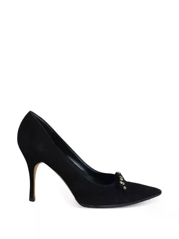 Gucci Pointed-toe Crystal-embellished Pumps