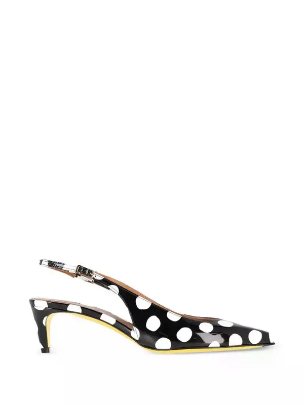 Marni Polka-dot Slingback Pumps