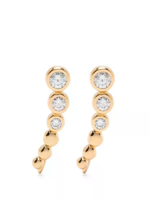 MISSOMA Tennis Climber Stud Earrings - Gold