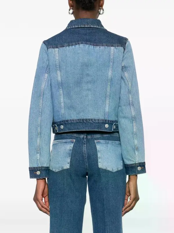 7 For All Mankind Buttoned Denim Jacket