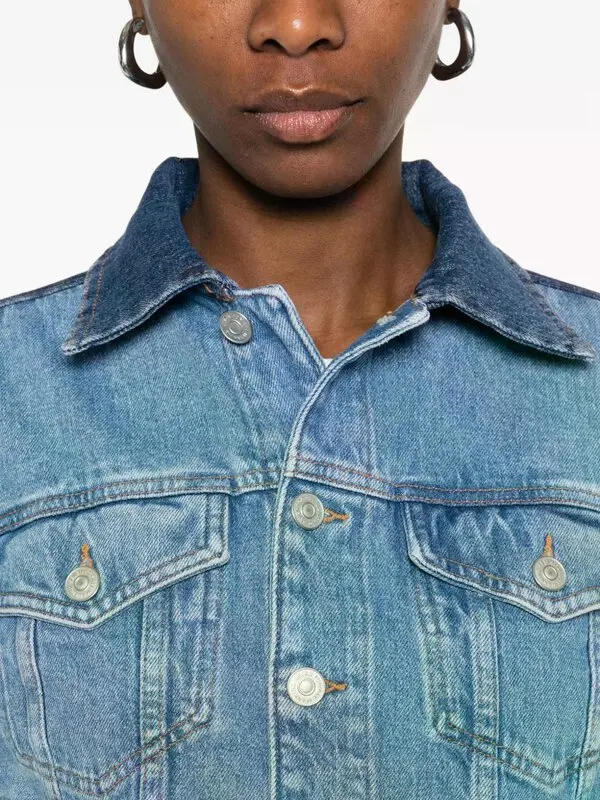 7 For All Mankind Buttoned Denim Jacket