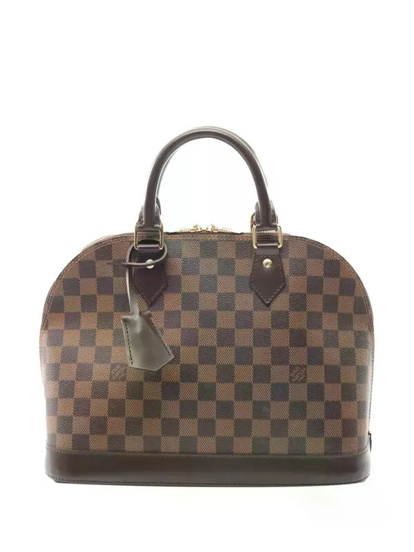 LOUIS VUITTON 2013 Damier Ebene Alma Pm Handbag - Brown