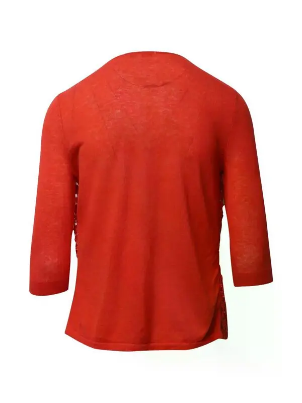 Maje Cotton Cardigan With Crochet Trim