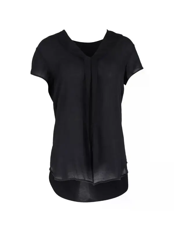 LANVIN V-neck Short-sleeve Blouse