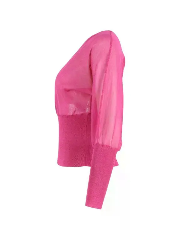 Emilio Pucci Knitted-detail V-neck Top