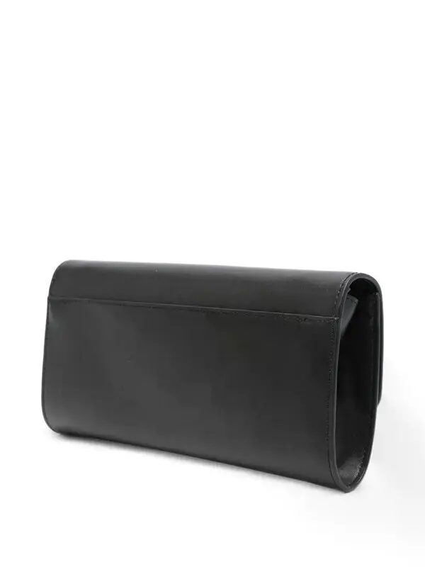 Patrizia Pepe Leather Clutch With Appliqué Detail
