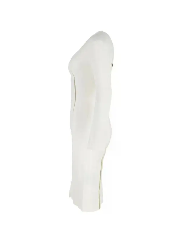 Roland Mouret Front-zip Long-sleeve Midi Dress