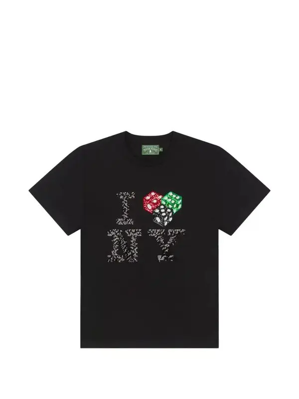 DENIM TEARS Cee-lo Ny Tee Print T-shirt - Black