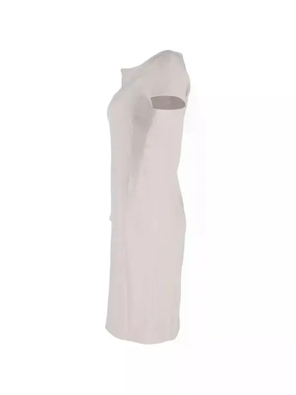 max mara bodycon dresses Max Mara Knee-length, Short-sleeve Bodycon Dress - Neutrals