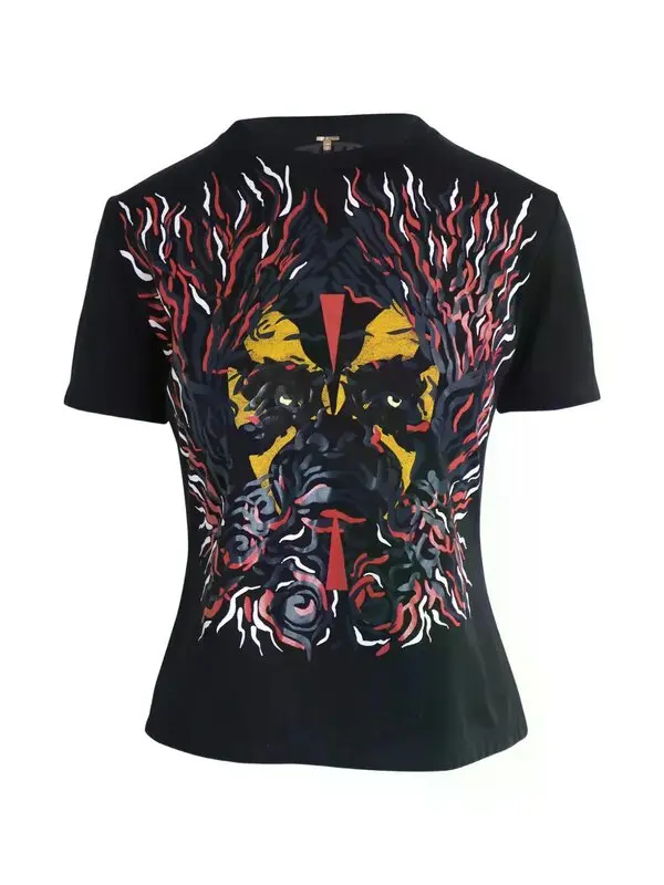 LOUIS VUITTON Graphic-print T-shirt - Black