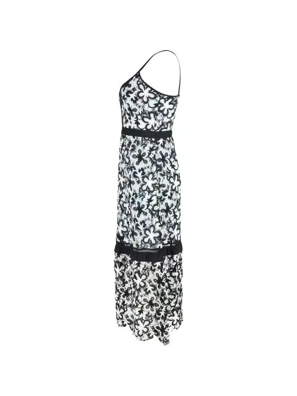 SELF-PORTRAIT Guipure Lace Dress - White | Editorialist