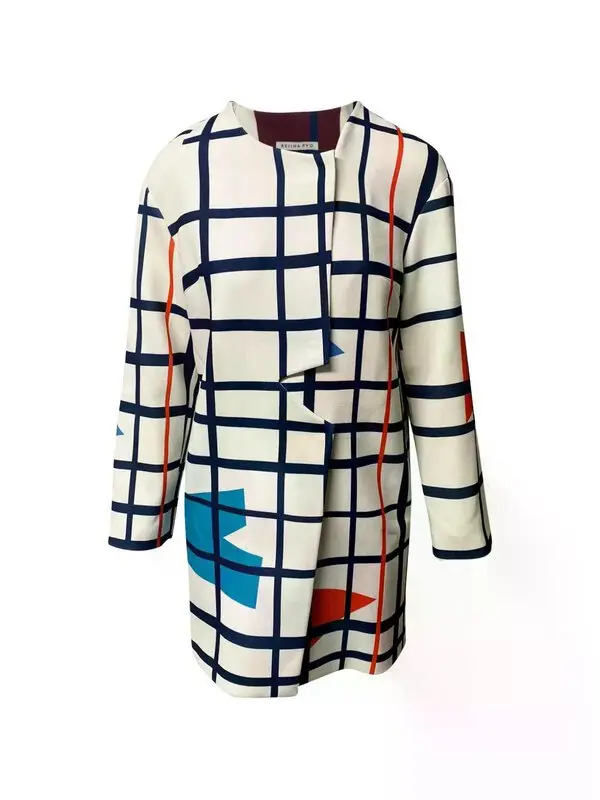 REJINA PYO Geometric-print Coat