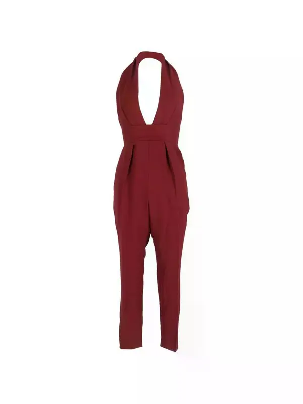 Gucci Halter Neck Jumpsuit - Red