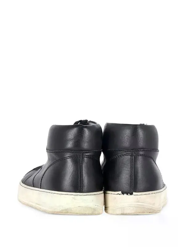 LANVIN Mid-top Leather Sneakers