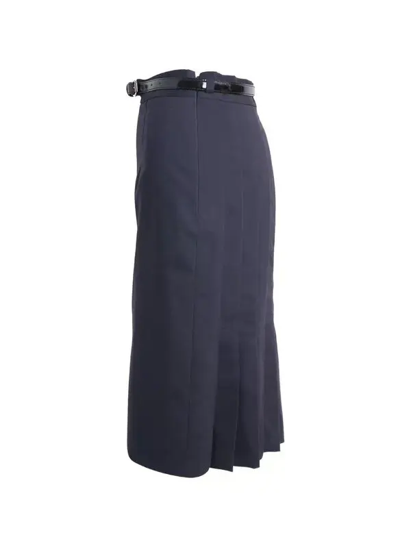 Moschino Pleated Belt Pencil Skirt