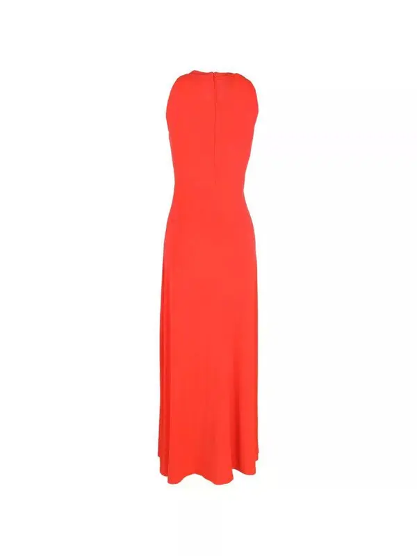 open lace back dress Orange Satin Dress for Women main image 0