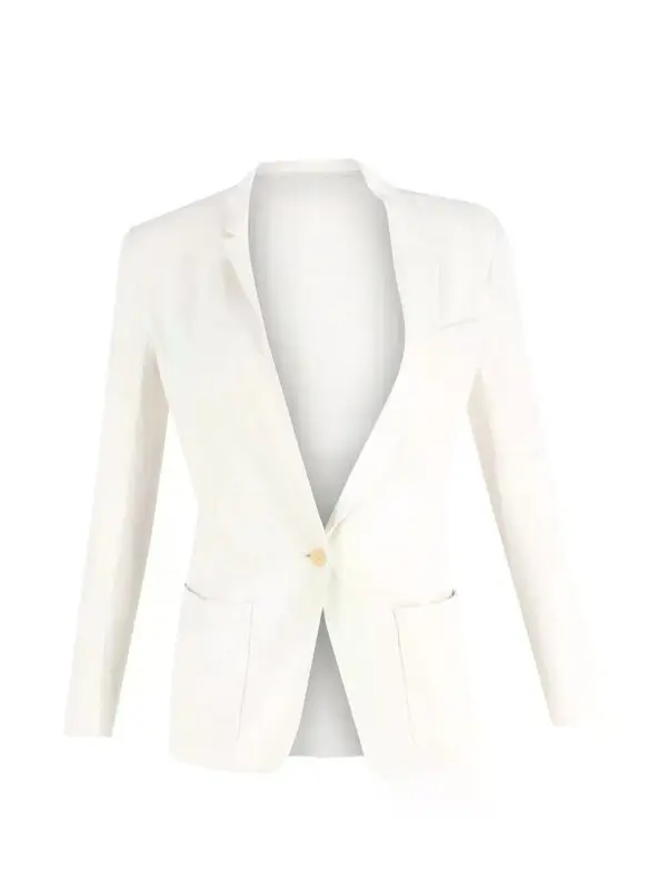 Maje Single-breasted Blazer - White