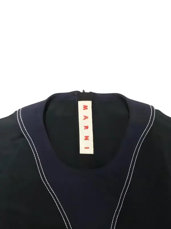 Marni Paneled Midi Dress - Blue