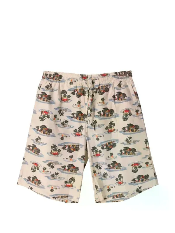 Bottega Veneta Printed Drawstring Shorts