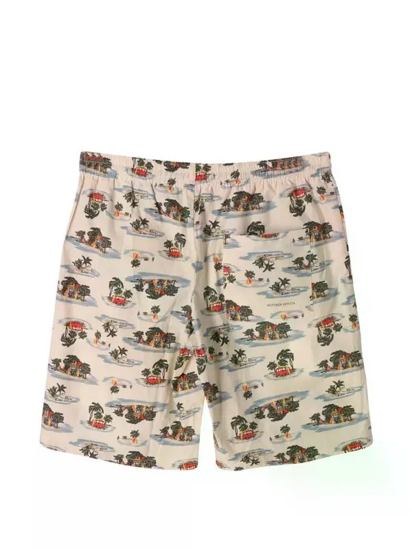 Bottega Veneta Printed Drawstring Shorts