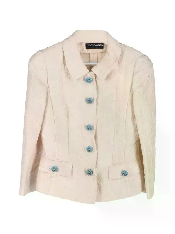 Dolce & Gabbana Floral-print Embellished Jacket
