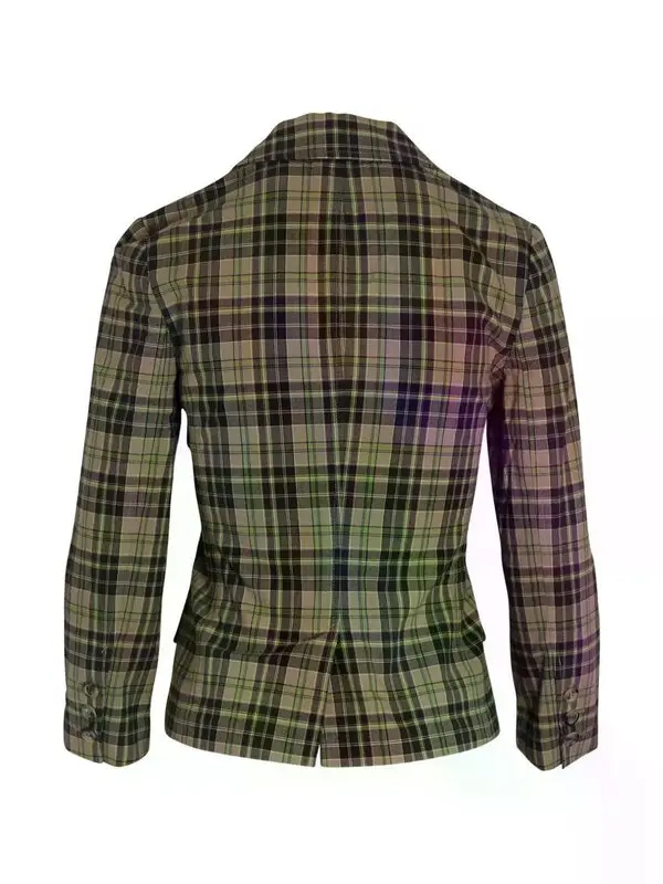 Theory Tartan Print Blazer