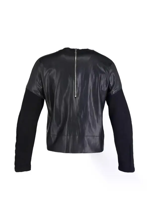 Dsquared2 Faux-leather Long-sleeve Top