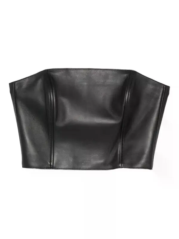 Polo Ralph Lauren Leather Strapless Top