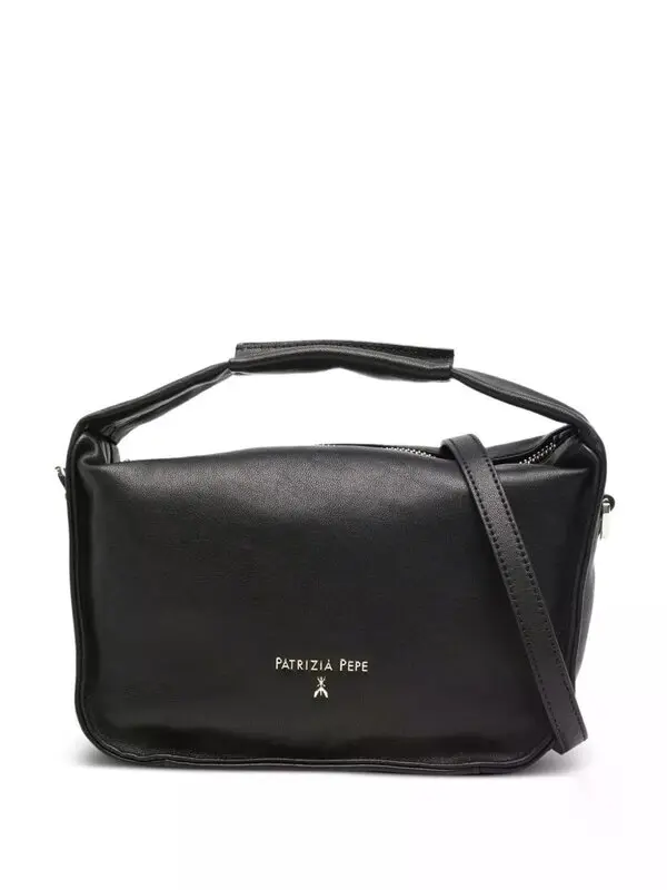 Patrizia Pepe Small Leather Hobo Tote Bag