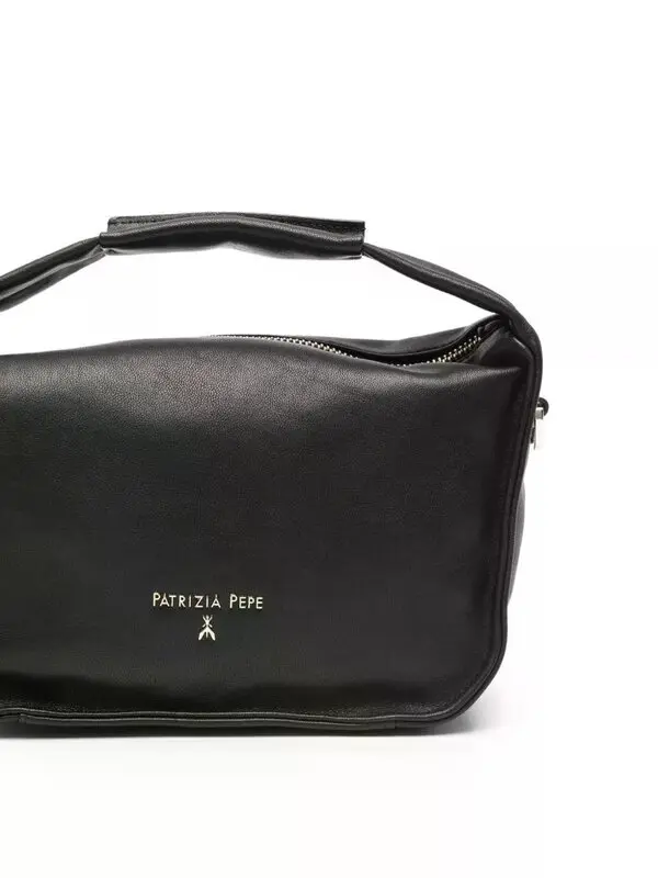 Patrizia Pepe Small Leather Hobo Tote Bag