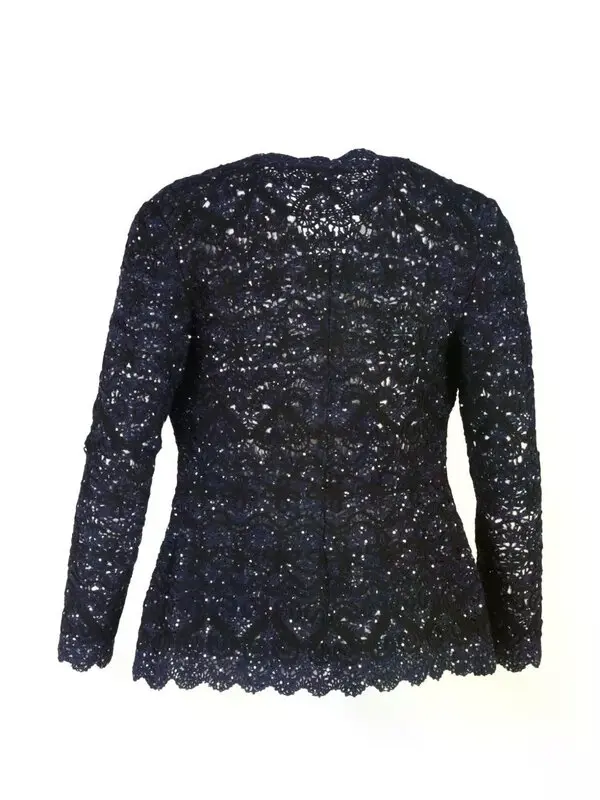 Oscar De La Renta Embroidered Sequin Jacket