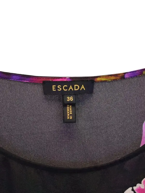 Escada Floral Round-neck Blouse