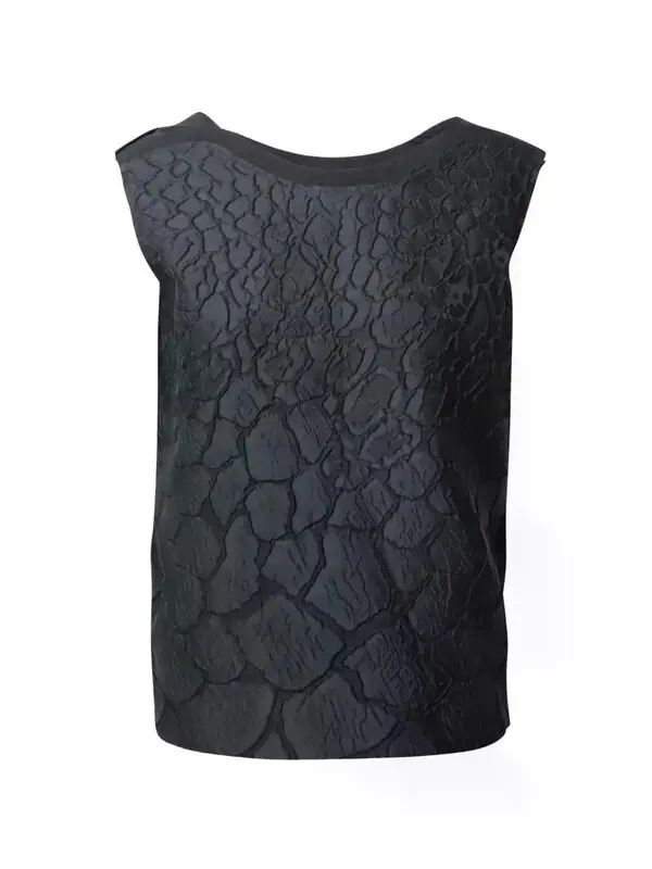 Fendi Sleeveless Floral Brocade Top