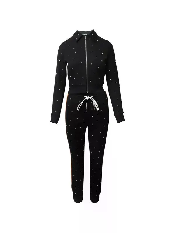 Miu Miu Crystal-embellished Track Pants