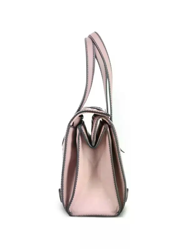 Bottega Veneta Monaco Leather Woven Tote Bag - Pink
