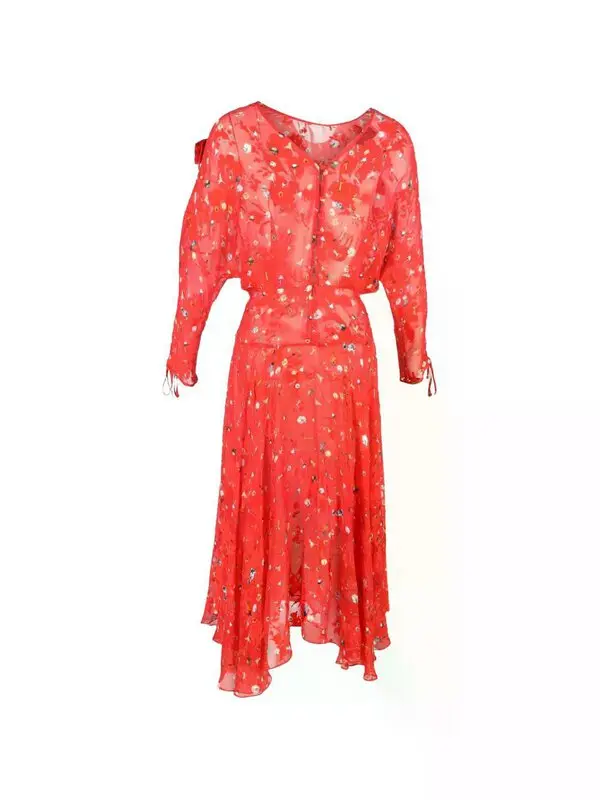 PREEN BY THORNTON BREGAZZI Floral-printed Midi Dress